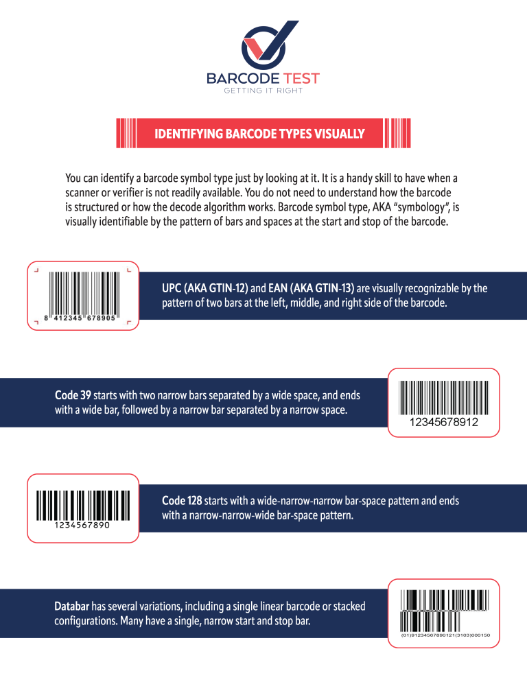 Barcode Quality Guide - Barcode Test LLC